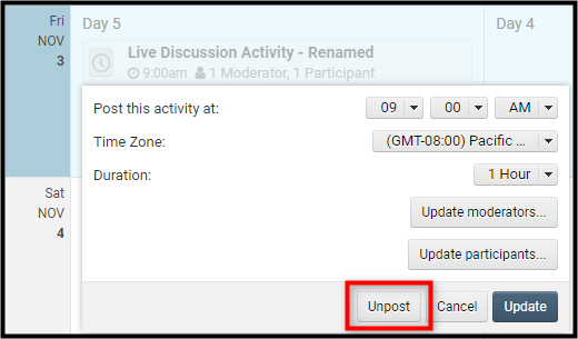 Creating a Live Discussion Activity – Plus Digital Diaries